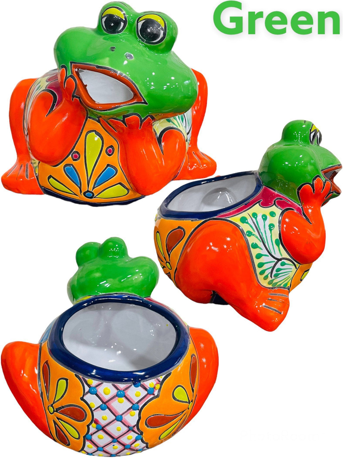 Smiling OMG Frog Rana Talavera Planter | Rosa's Garden Shop