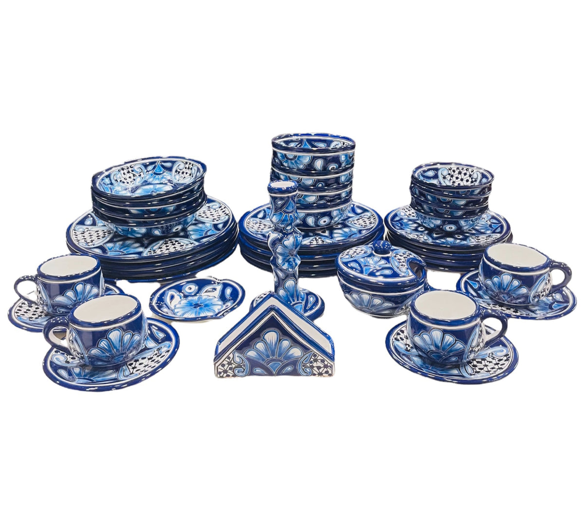 Talavera Kitchen 90 pieces Set for 8 People | Rosa's Garden Shop
